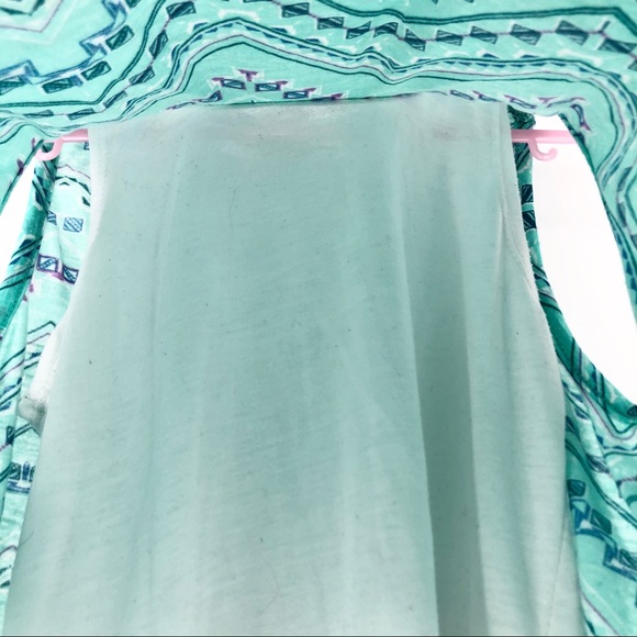 Self Esteem | Shirts & Tops | Self Esteem Blue Boho Swing Tank W ...